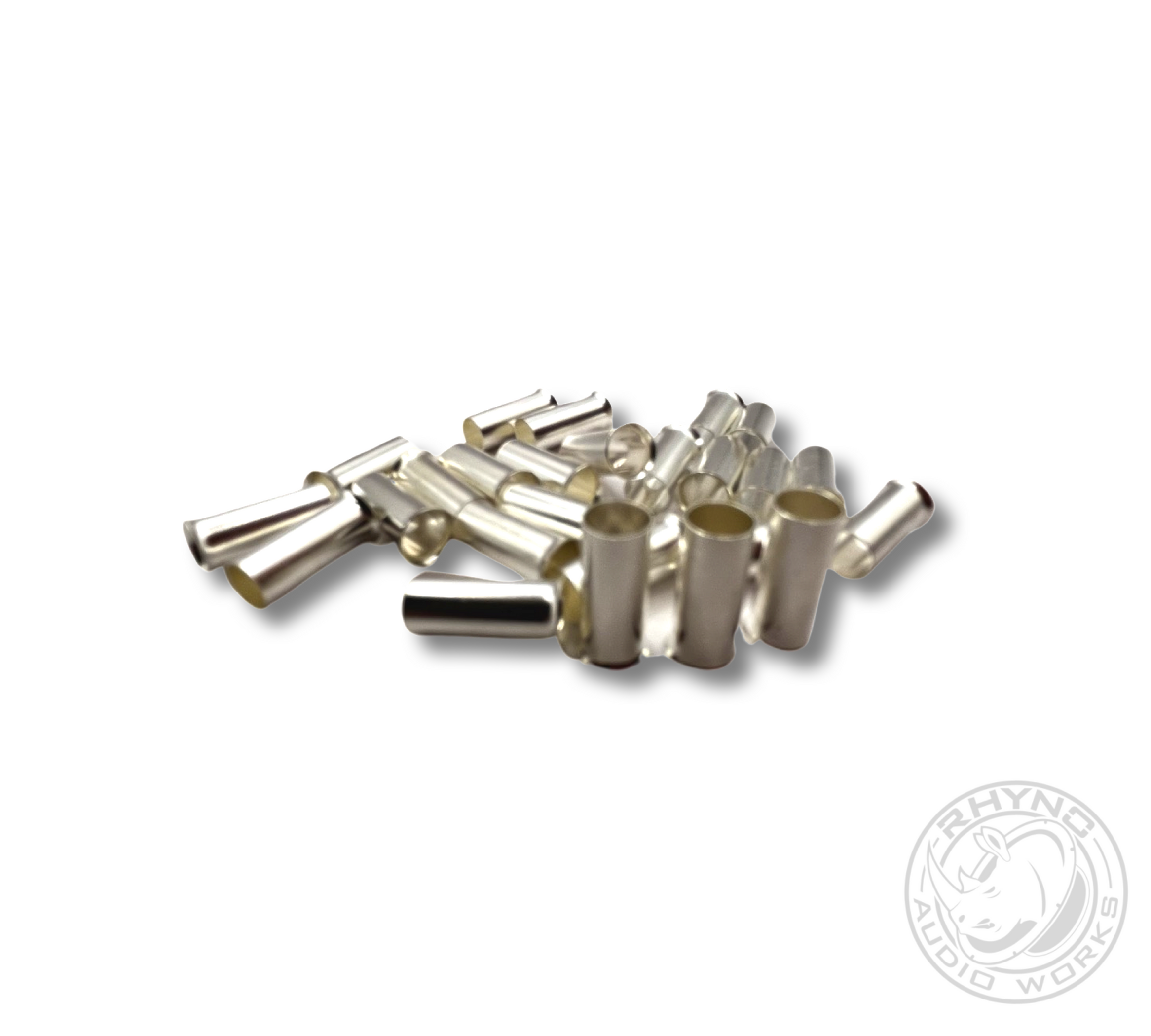 RHYNO Tinned HD Wire Ferrules (8-Gauge) — RHYNO AUDIO WORKS
